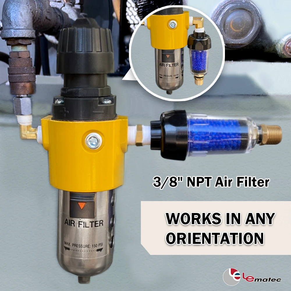 Inline Air Dryer - Efficient Desiccant Air Filter by Lematec