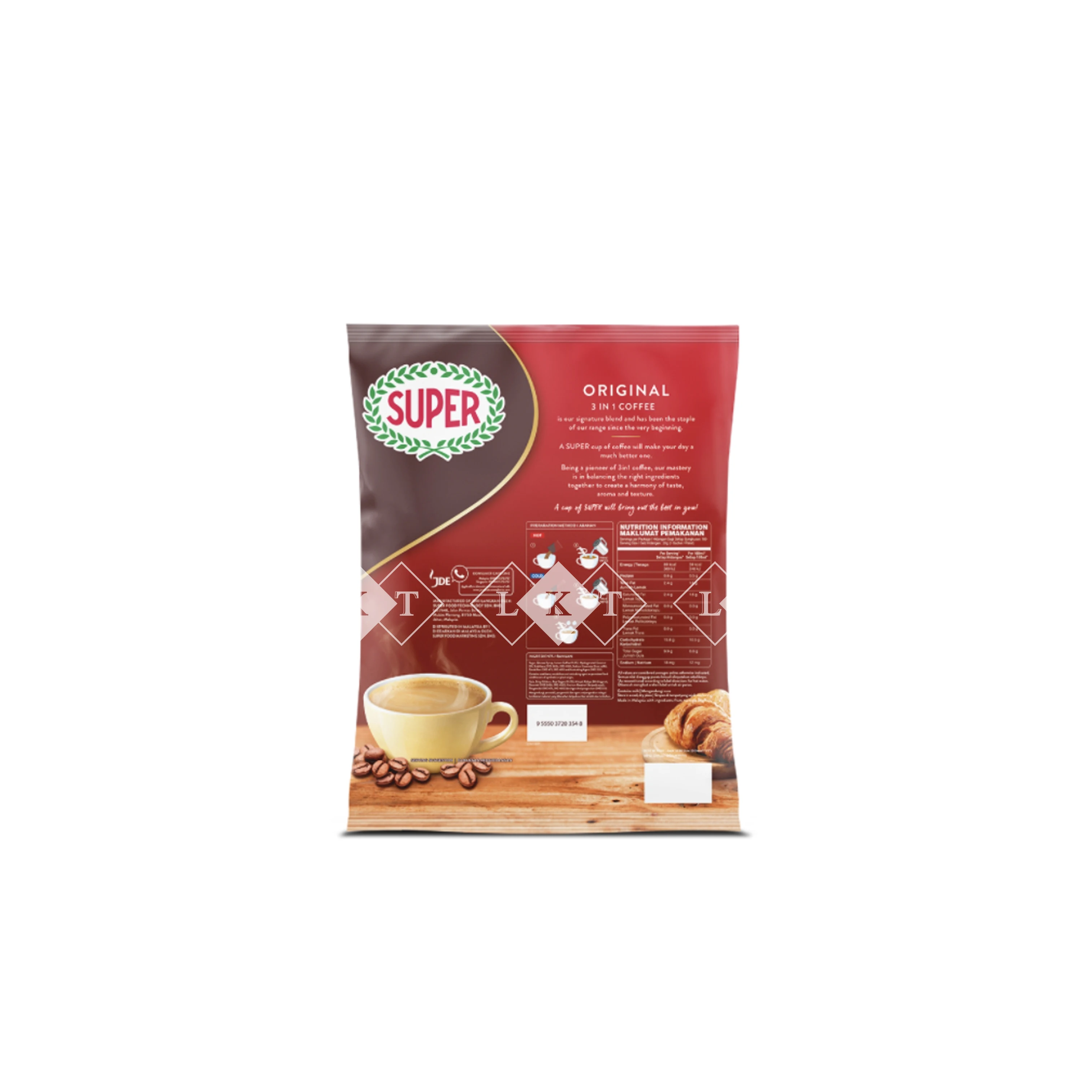 SUPER Original 3in1 Instant Coffee ORIGINAL (100 SACHET)| Alibaba.com