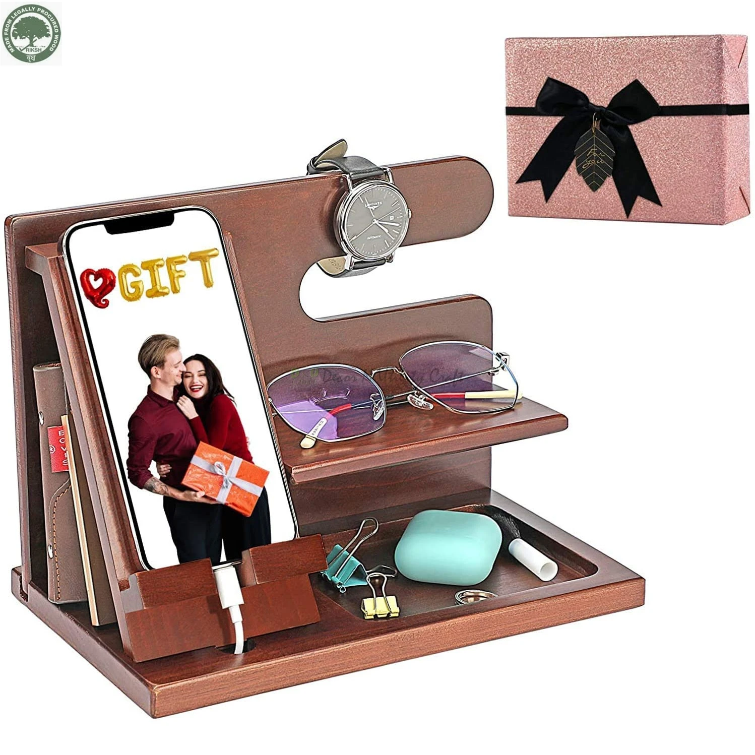 Wooden Desk Top Organizer Table Accessories Wooden Table Organizers ...