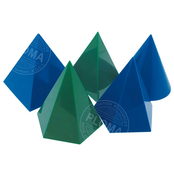 Math Learning 3D Polygon Geometric Set for Kids - Multi Color
