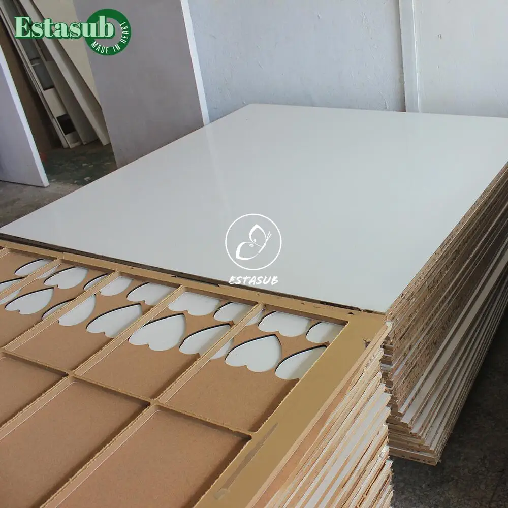 3mm White Laminated Melamine Mdf Board Black For Sublimation - Buy ...