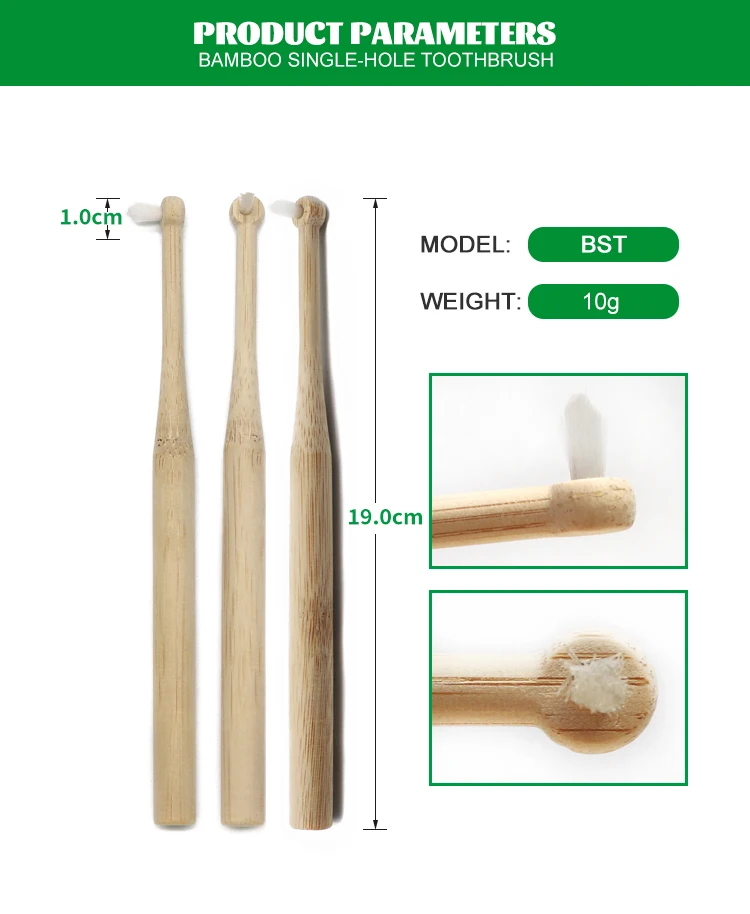 Bst Bamboo Single Tuft Toothbrush Orthodontic Toothbrush Dental Implant ...