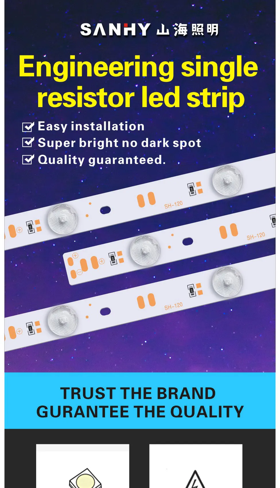 12 Leds/m Led Light Ruler Strip - 24v 12V SMD2835 2838