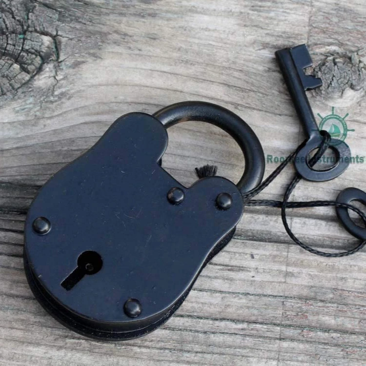 Handmade Nautical Black 2.5" Prison Padlock Antique Style Padlock ...
