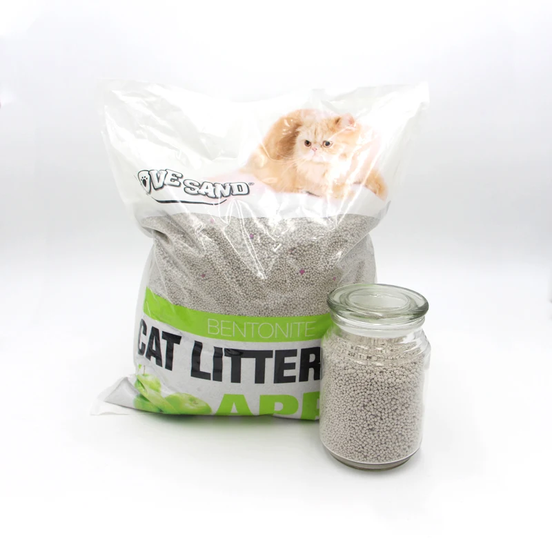 Arena Para Gatos bal formigen Katzenstreu Klumpen Bentonit Bulk Katzen sand GroBhandel in Beutel