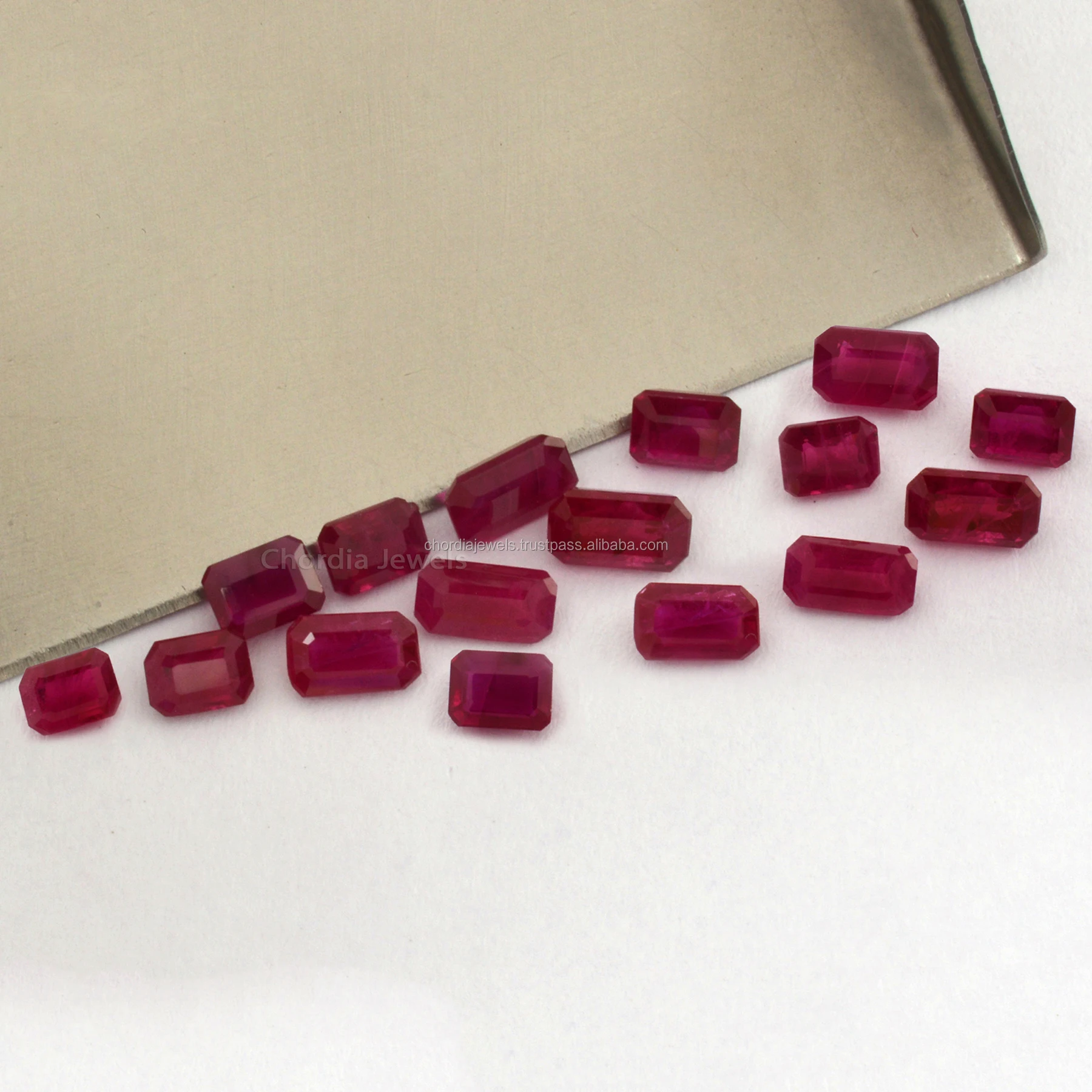 Alibaba.com: 4x3mm-5x3mm Natural Burmese Ruby Octagon Emerald Cut Faceted Loose Gemstone ...