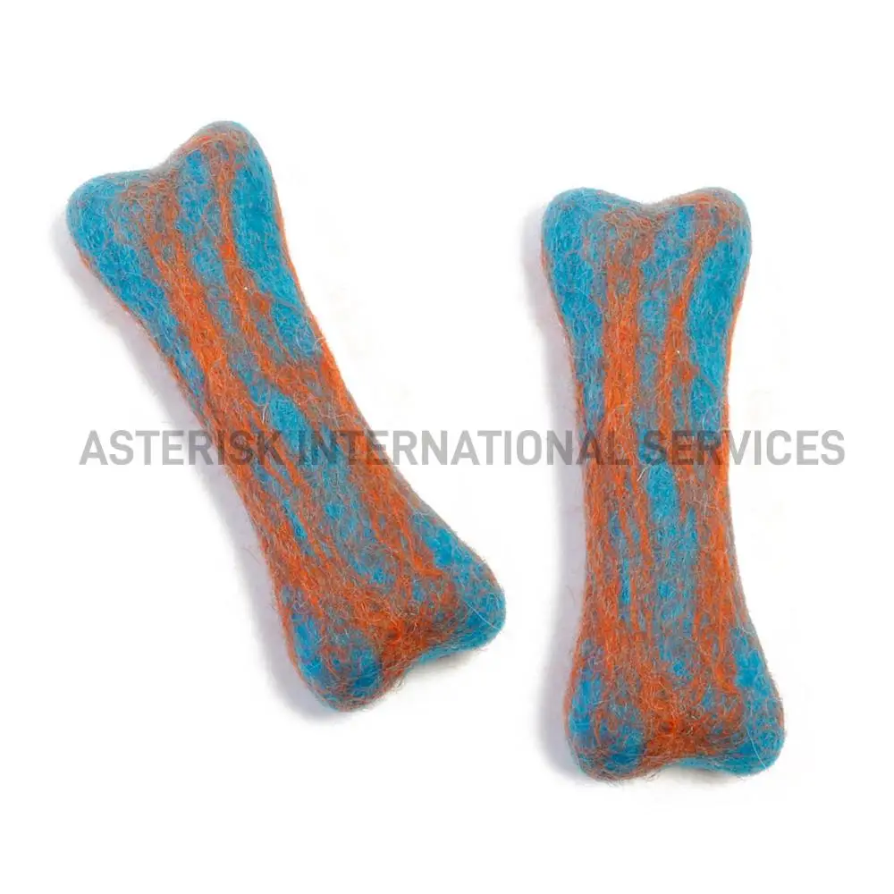 Handmade Felt Bone Design Dog Toy - Wholesale Eco Friendly Pet Training ...