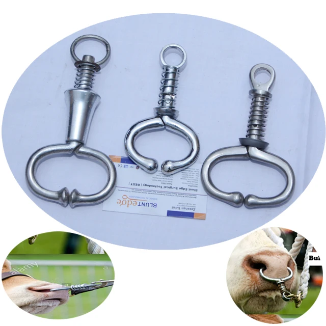 Bull Holder 13cm Spring Loaded Veterinary Instruments Pakistan Coiled ...