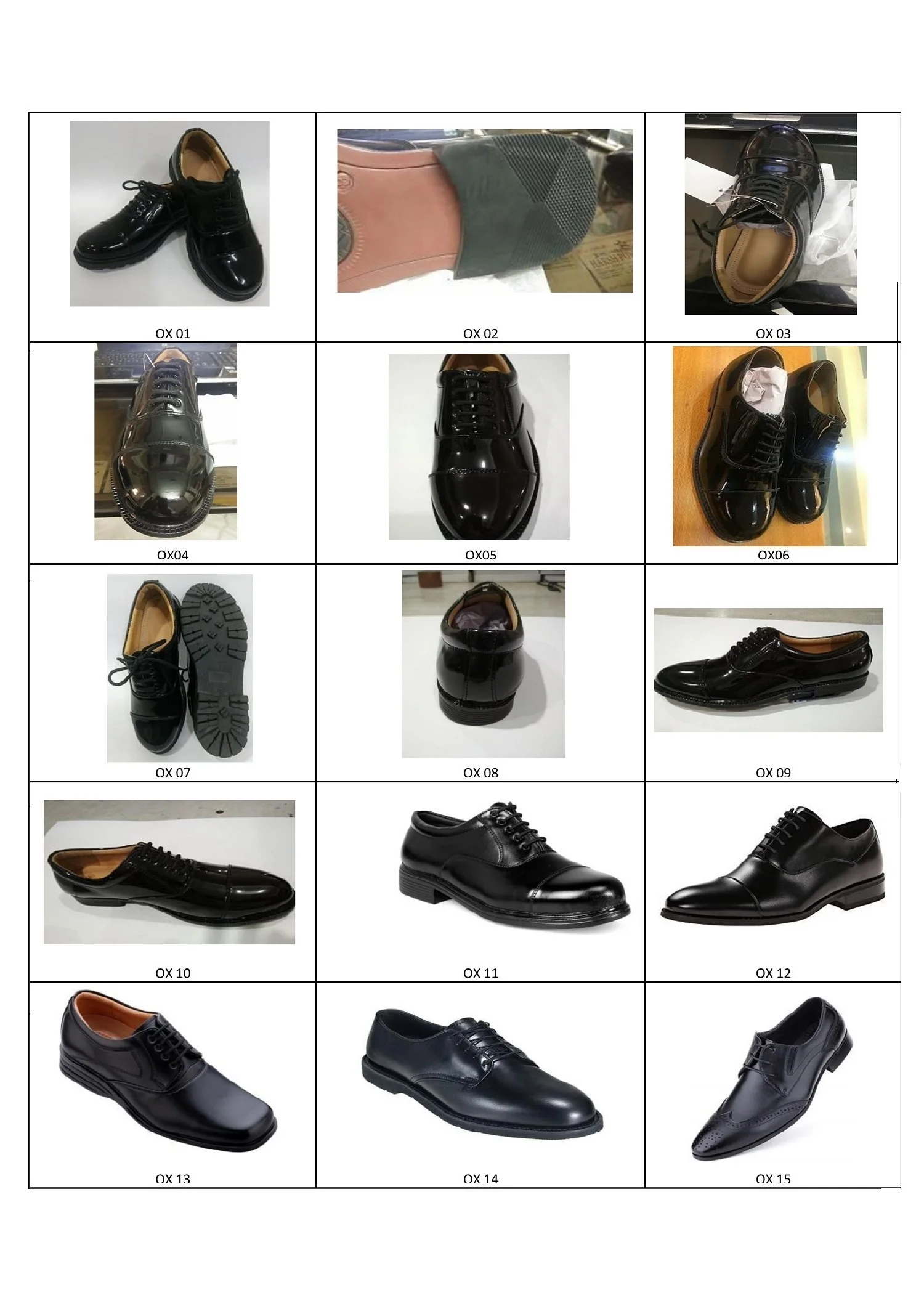 Wholesale Men's Fashion Shoes - Officer Leather Styles