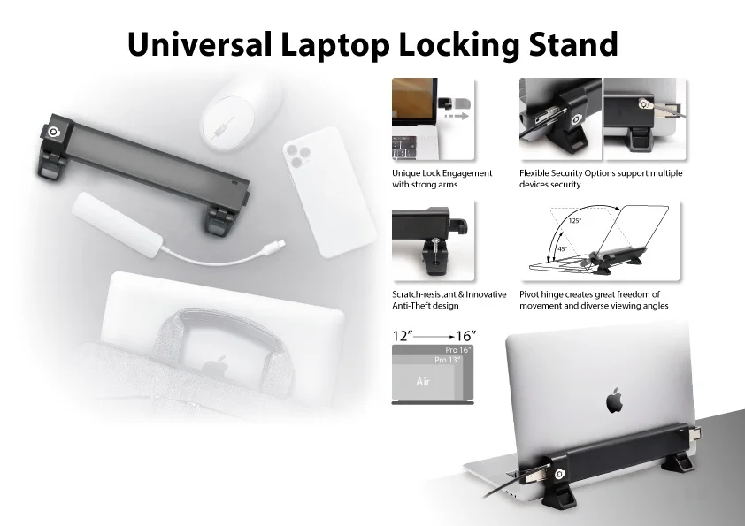 Secure Your Ultralight Notebooks with ABA Laptop Locking Stands