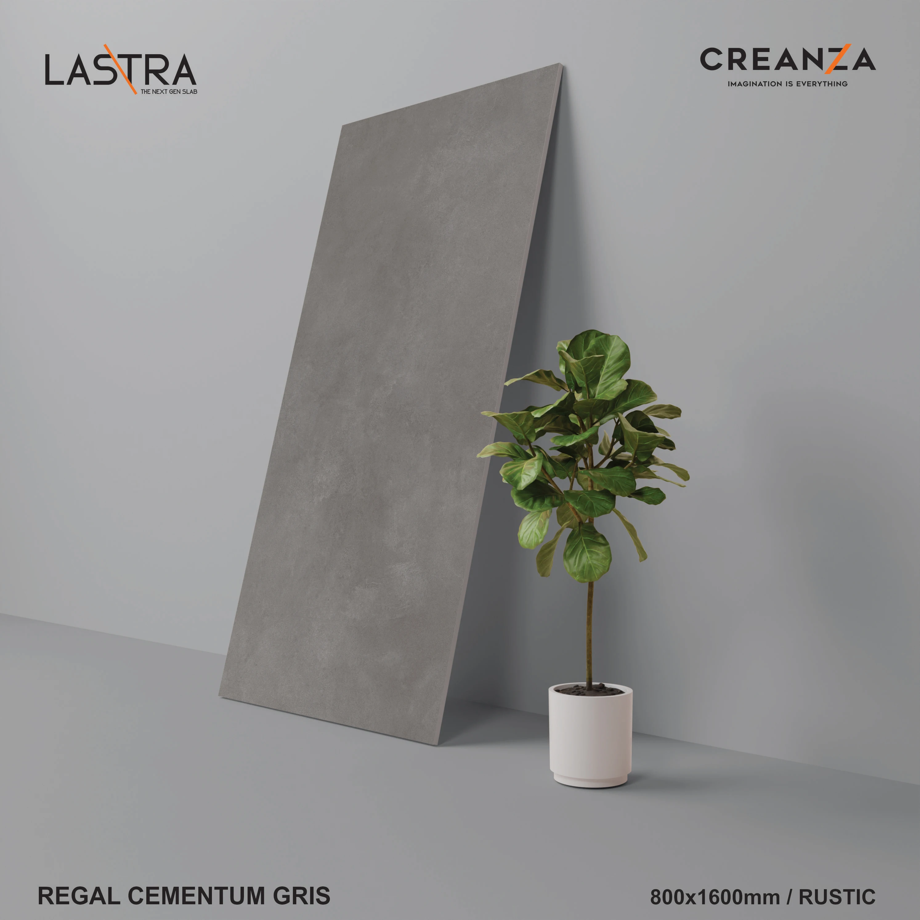 800x1600 Cement Look Concrete Rustic Surface Tiles Matt Grey Porcelain ...