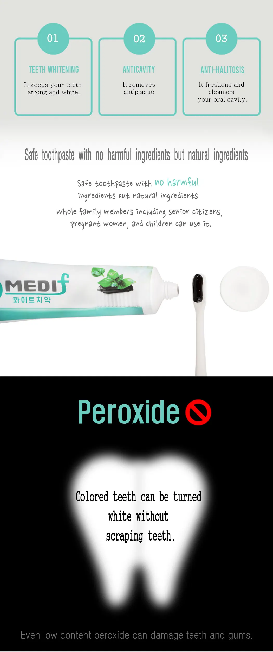 K-beauty Preventing Gum Disease Whitening Toothpaste Made In Korea No ...