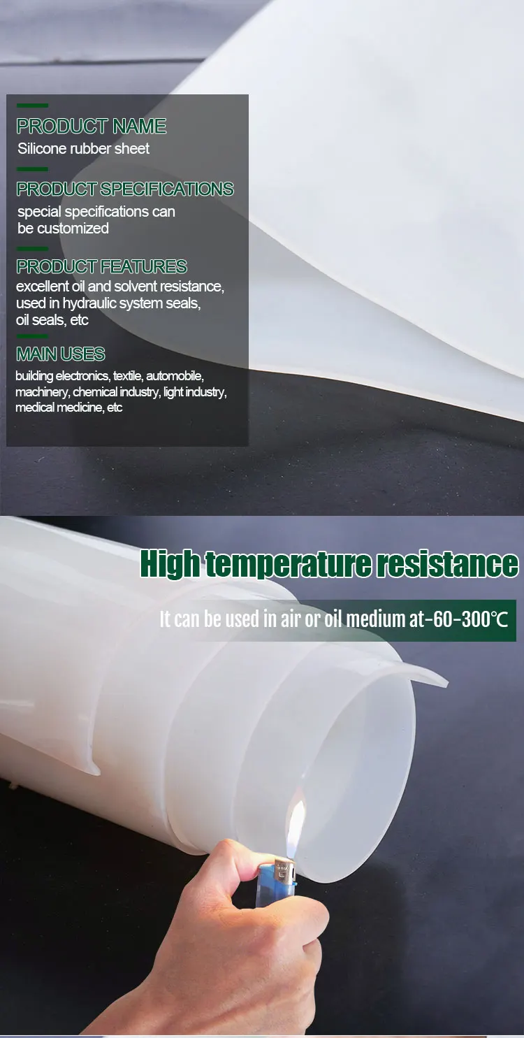 Smooth Surface 40mm Thick White Silicone Block Silicon Rubber Sheet for ...