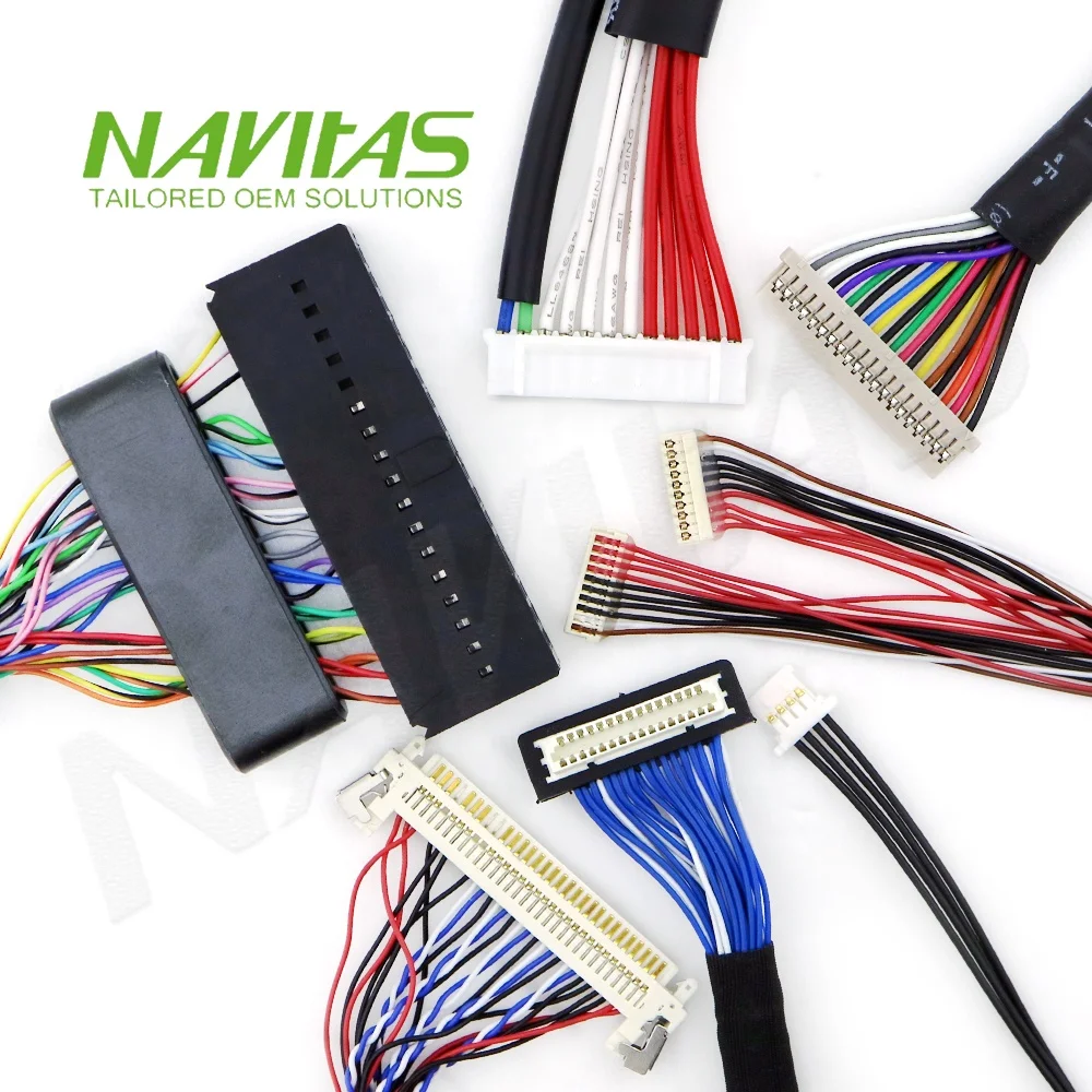 Multiple LVDS Cable Types Hirose JAE JST Connector Cable Assembly ...