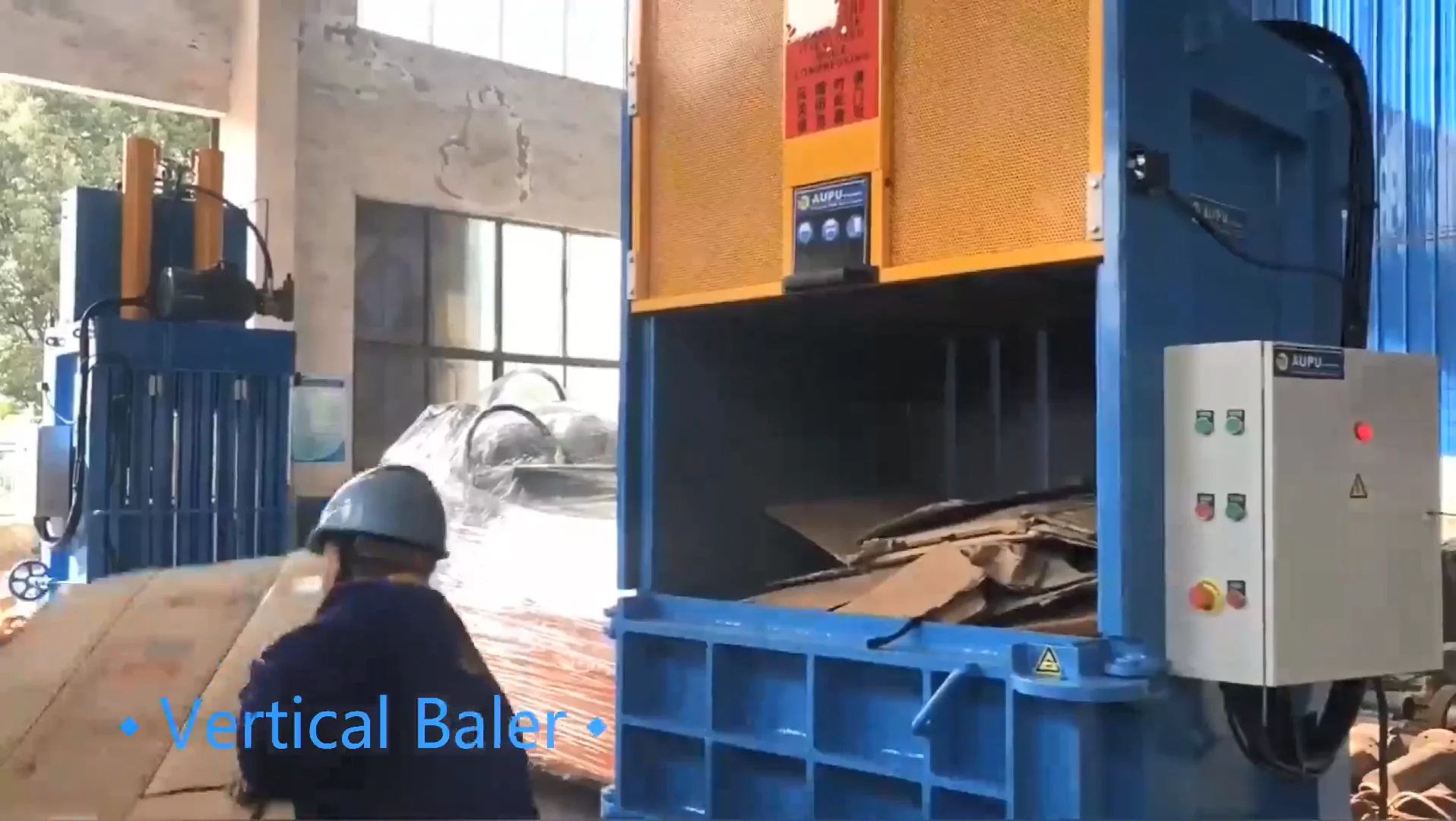 Hydraulic Baler Press Compress Cardboard Recyclable For Cardboard Used ...