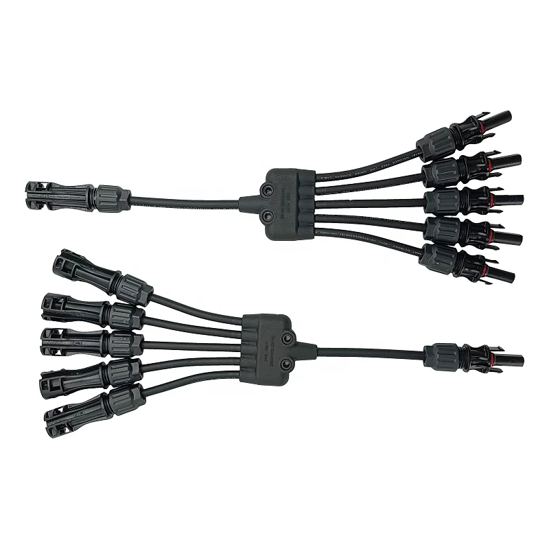 PV System Electronic Application 5 in 1 solar cable harness y connector ...