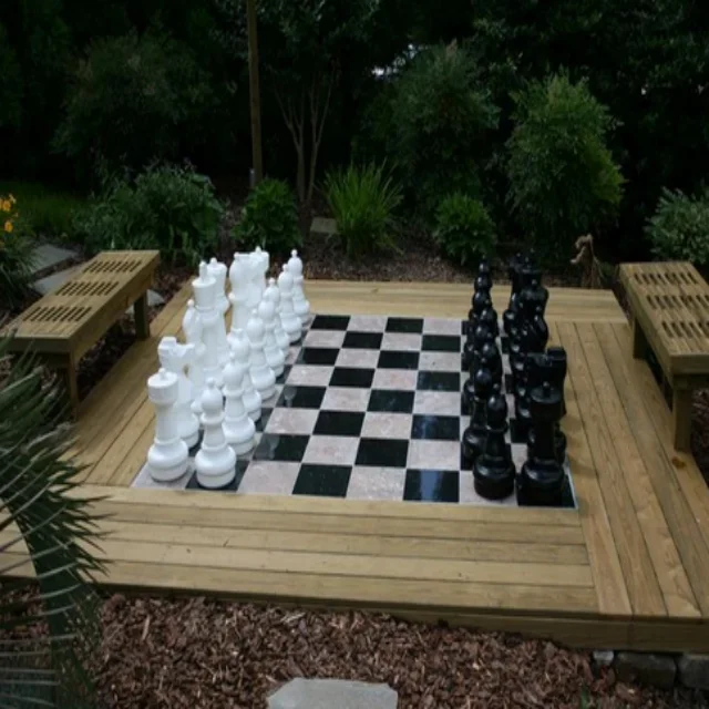 Giant Fiberglass Chess Set for Outdoor Games & Events - Decorative ...