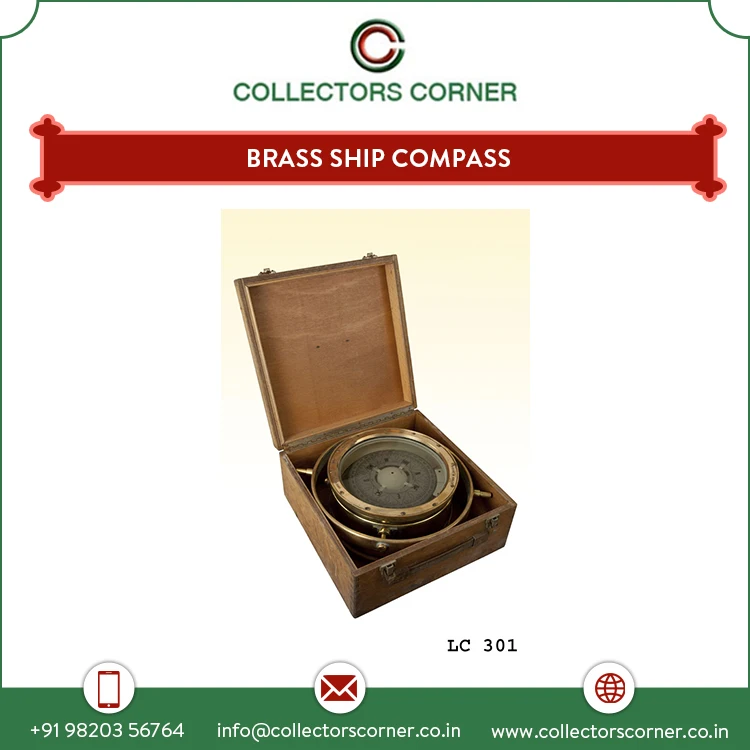 Antique Design Nautical Brass Ship Compass In Hardwood Case Buy Nautical Antique Brass Ship