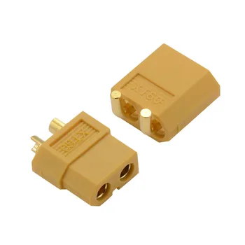 Xt60 Connector Male Female Pair Yellow Or Black Right Angle Pcb Mount ...