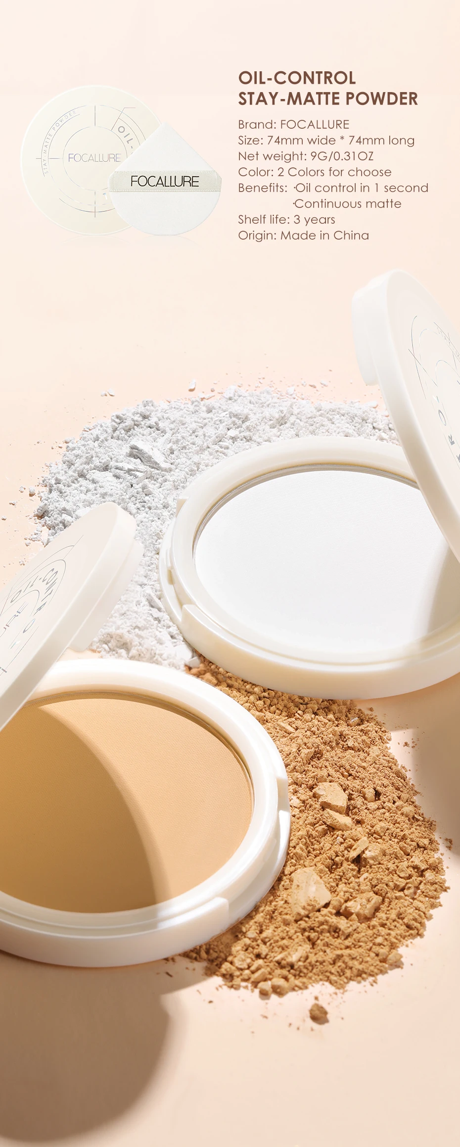 Focallure Hot Items Online Stay-matte Powder Long-lasting Waterproof ...