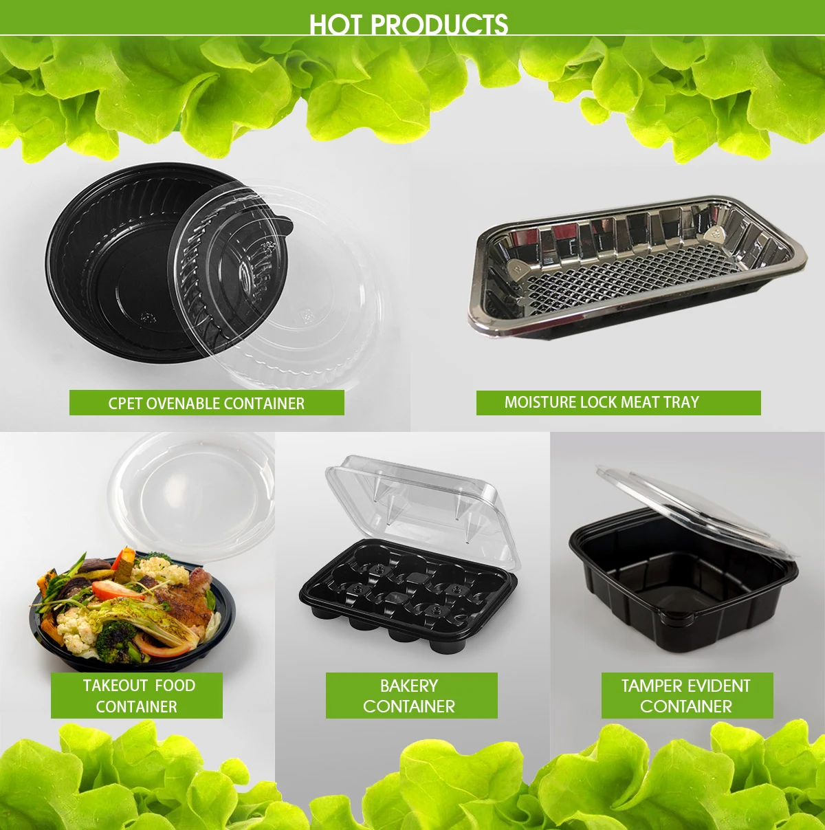 Take Out Plastic Black Bento Lunch Food Container Box - Buy Holder ...