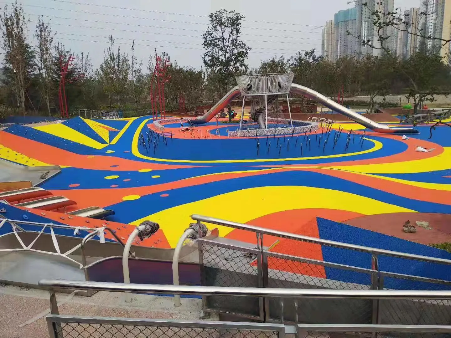 Epdm Paving/epdm Rubber Flooring /epdm Granules Surfaces For School ...