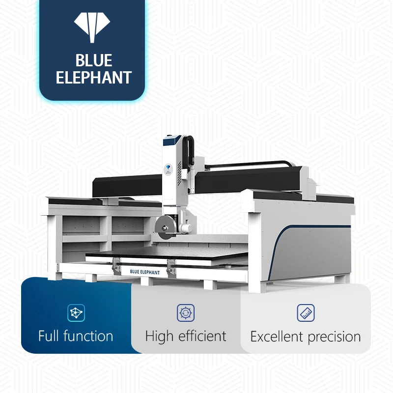 5 Axis Stone CNC Router - Multi-Blade Cutting Machine