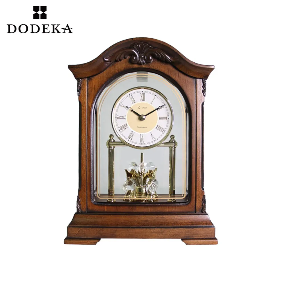 Clocks Home Décor Home & Living Holzwerk designer retro wooden table ...