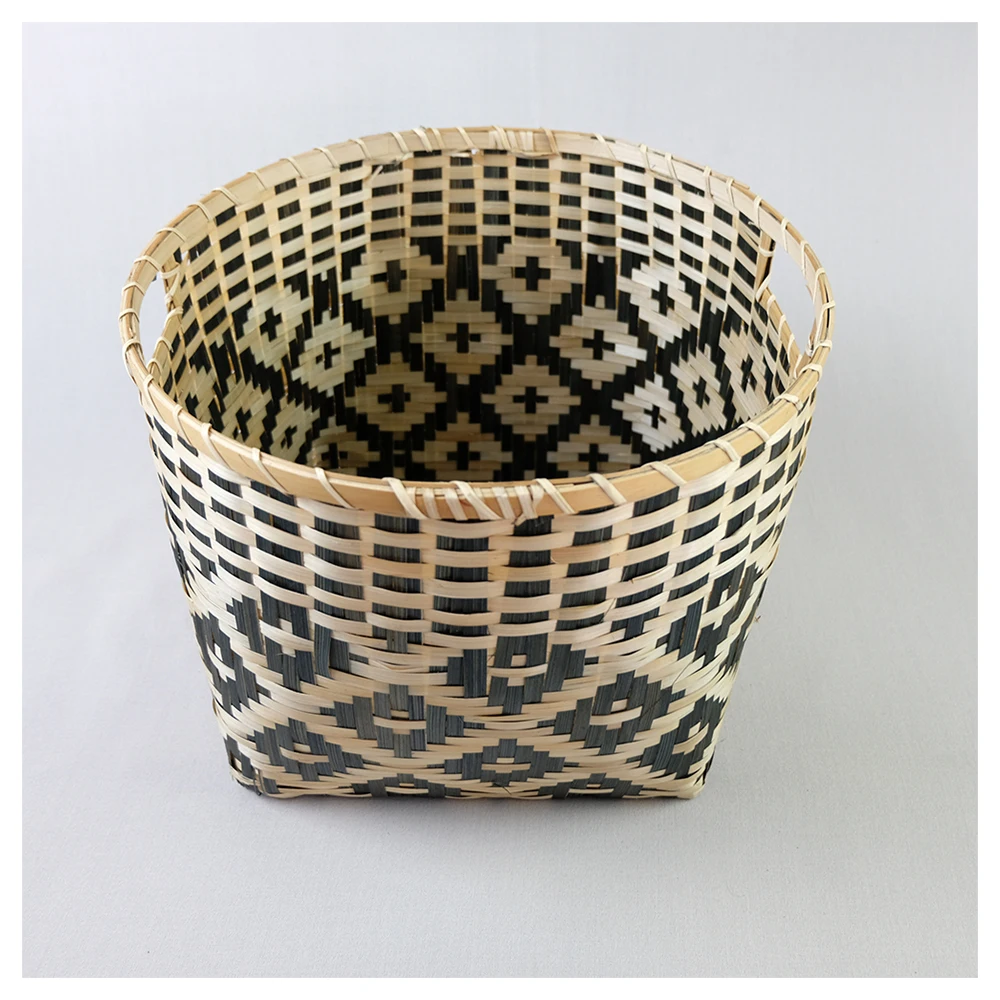 Wholesale Bamboo Basket With Double Handles Bamboo Laundry Basket For ...