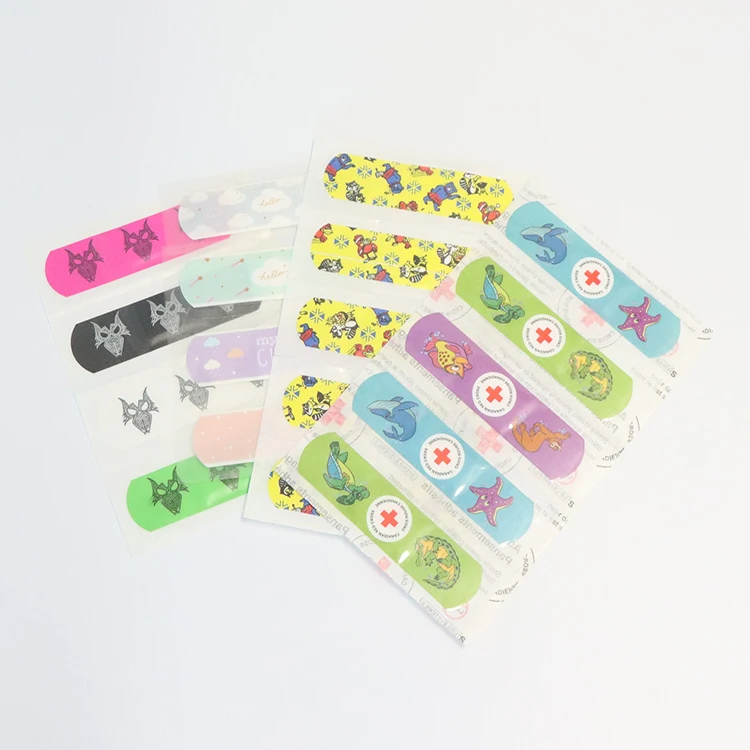 BLUENJOY Band Aid Custom Printing - Kids Cartoon Plasters