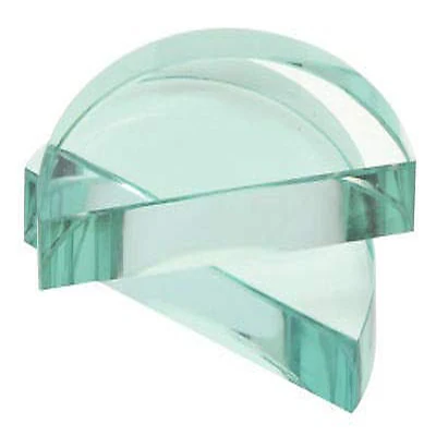 Semicircular Glass Blocks Made Of Clear Glass Fully Polished For ...