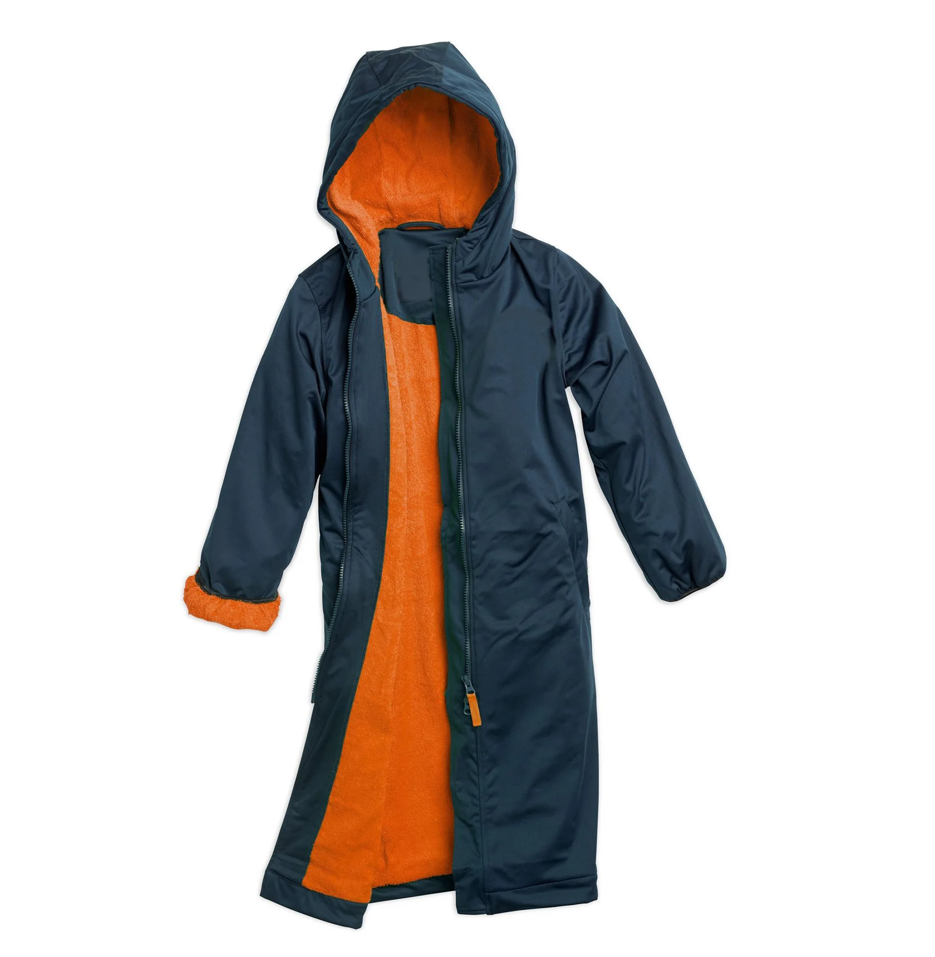 Youth Swim Parka Coat - Fleece Lining, Waterproof & Durable