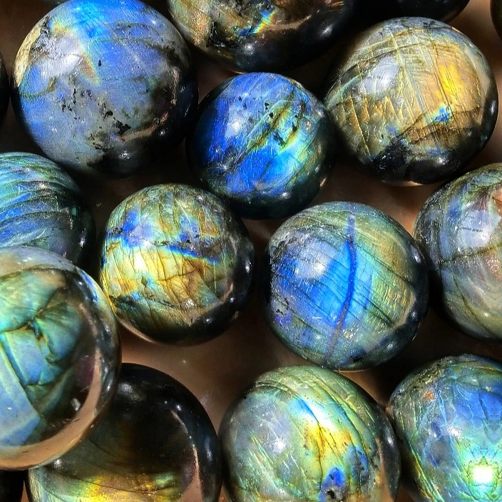 Purple Labradorite Cabochons Ocean Jasper Sphere Sparkle Quartz Stone ...