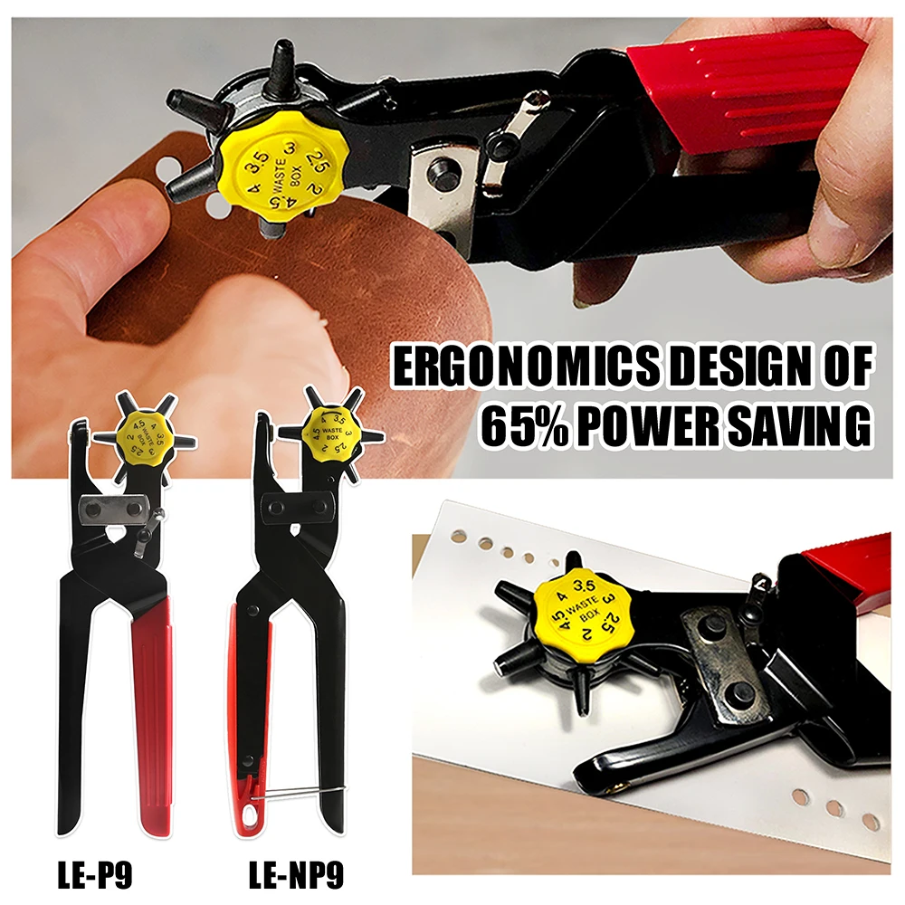 Revolving Leather Hole Punch - Efficient Metal Punching