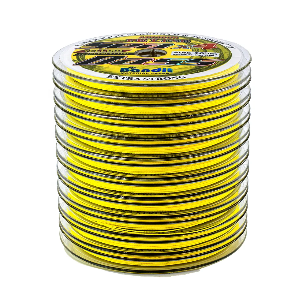 Super High Strength & Sensitivity Bandit Braided Line Sea Bass X4 Braid ...