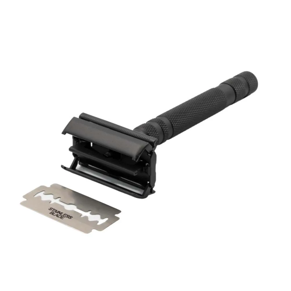 Double Edge Safety Razors,Classic Men Shaving Razor (BLACK)- Bronze ...