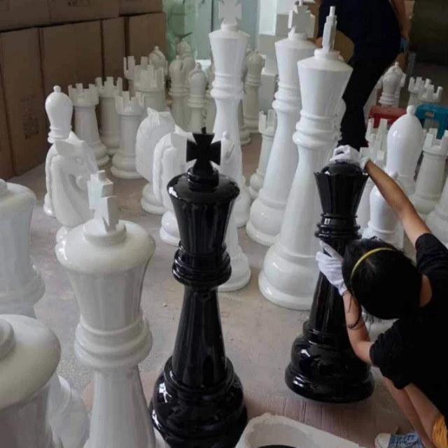Giant Fiberglass Chess Set for Outdoor Games & Events - Decorative ...