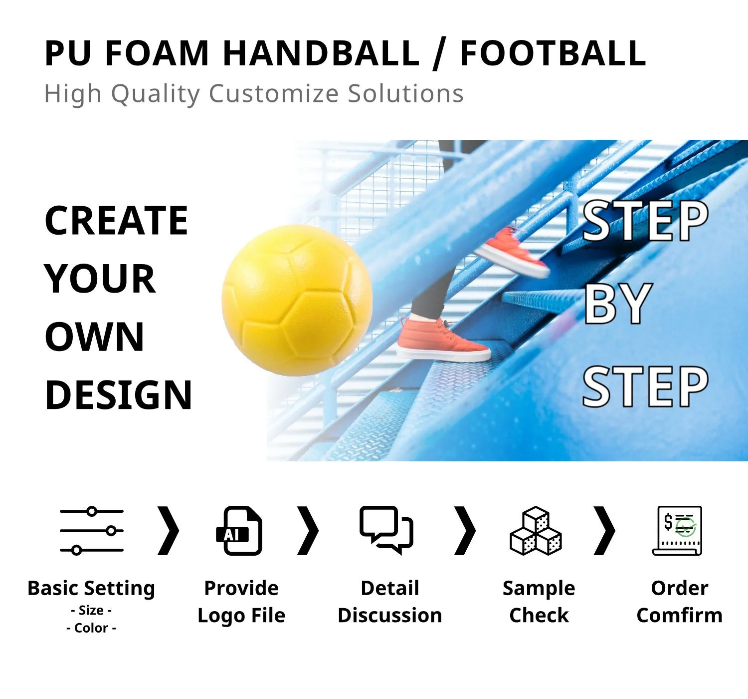 PU Soft Foam Handball Ball for Training - Durable & Versatile