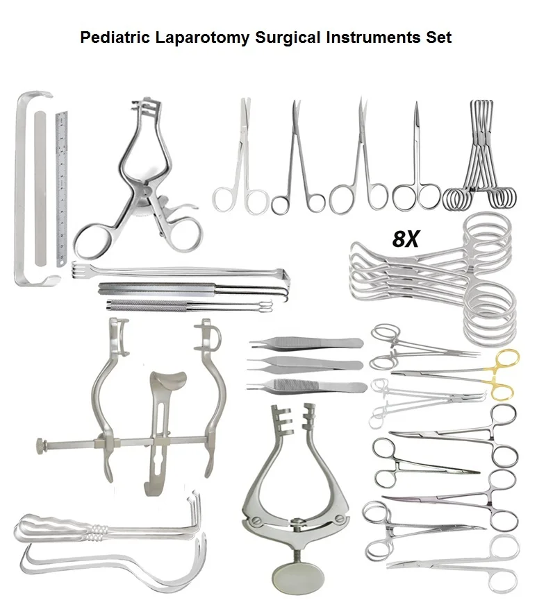 Surgical Instruments Set Pediatric Laparotomy Instruments Set ...