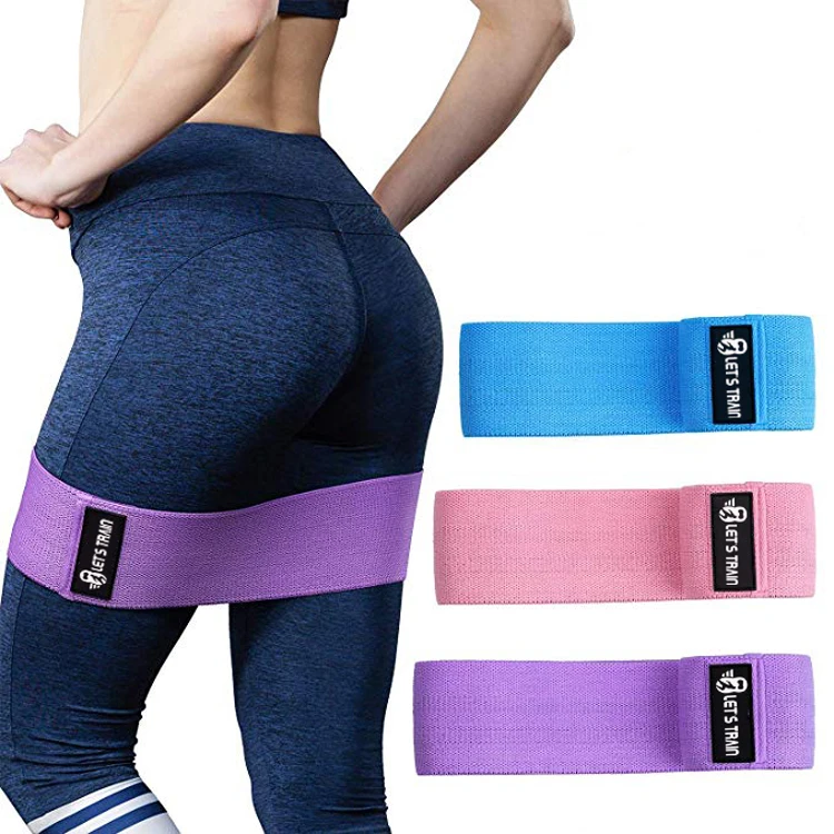 Training Legs Glute And Booty Loop Resistance Band Set With Anti-slip ...