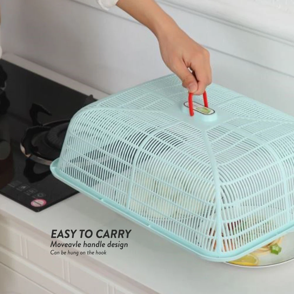 Elianware Reusable Rectangle Plastic Mesh Food Cover Tent Keeping Fresh ...