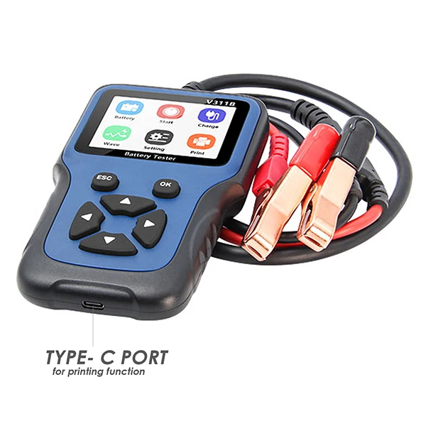 Digital OBD 12V Mini Car Vehicle Battery Tester with 9 Languages