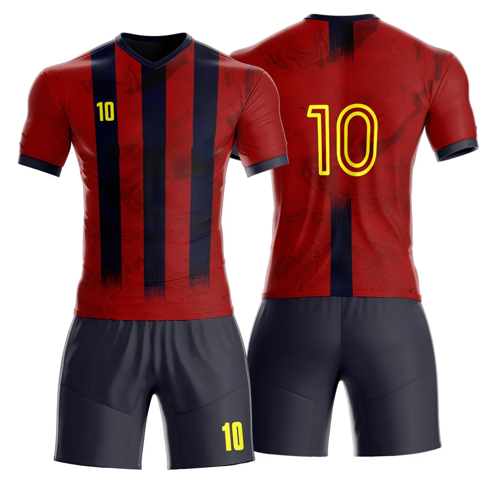 High Quality Football Uniforms Club Uniform Logo Design Quick Dry ...