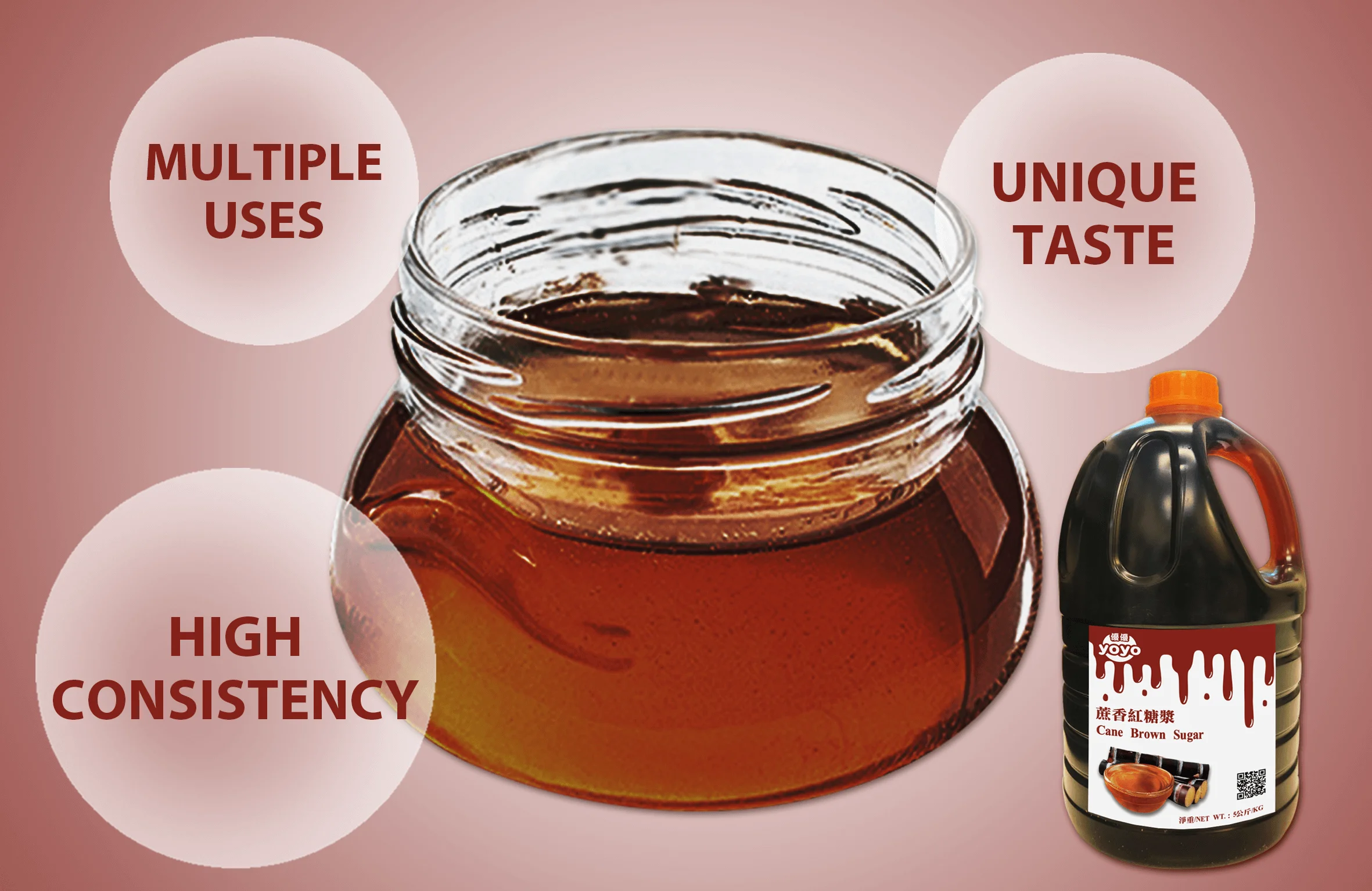 Cane Brown Sugar Syrup for Taiwan Bubble Tea Shop - YOYO
