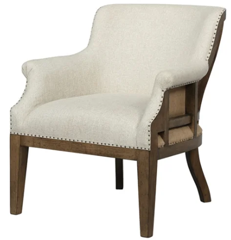 Luxury Modern Accent Chair: Velvet Upholstered with Wooden Legs