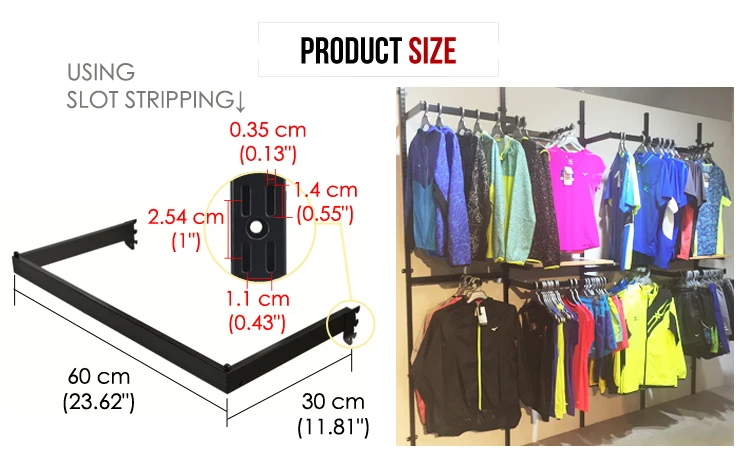 Uniform Racks - Durable U Shape Clothes Rails for Display