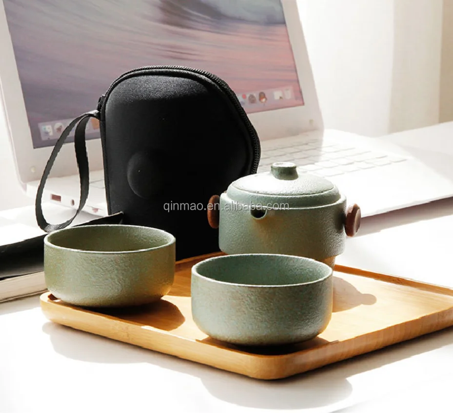 QM Portable Travel Tea Set - 6 Colors, Sustainable & Durable