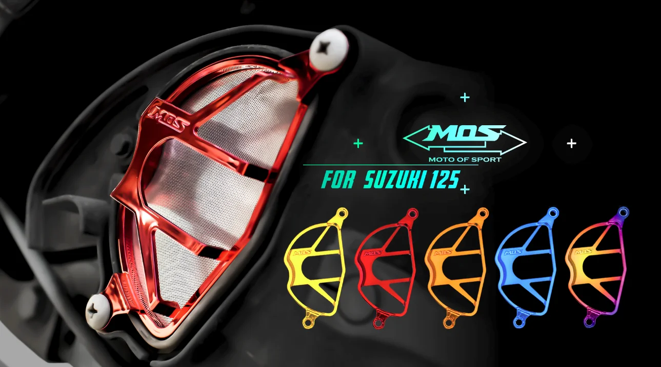 MOS Chrome Air Filter Cover for Suzuki Address V125/GSR 125/NEX 125