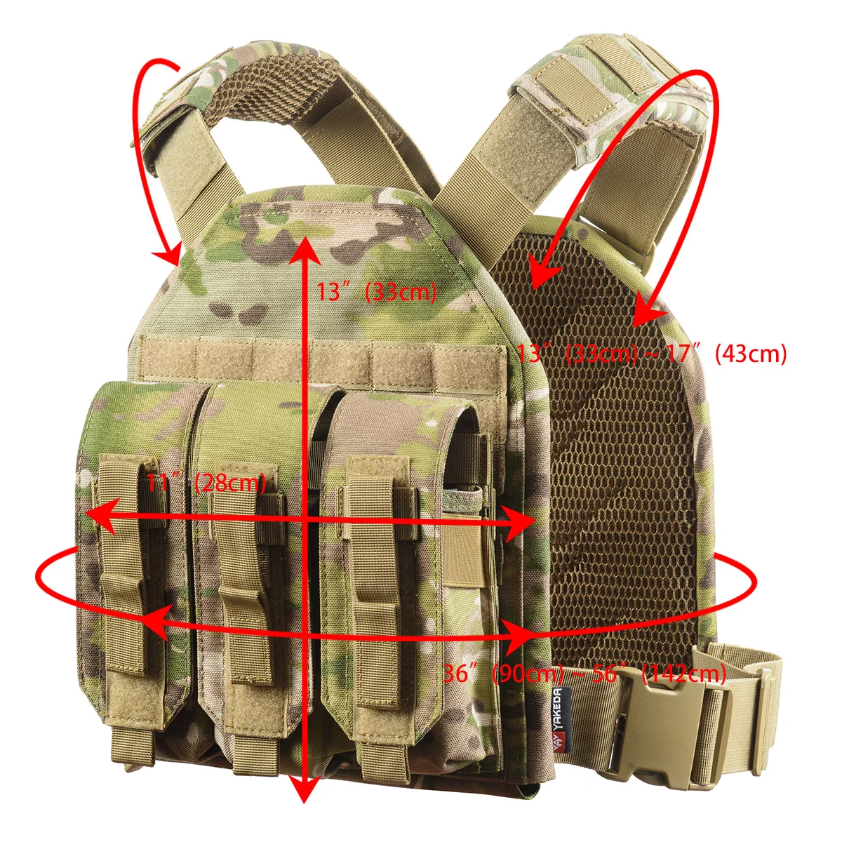 Yakeda Small Size Tactical Vest Cs Game Outdoor Training Plate Carrier ...
