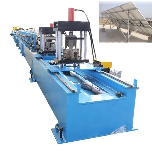 Solar Mounting Structure Strut Channel Roll Forming Machine Solar Panel ...